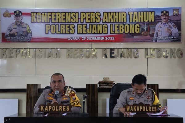 Polres Rejang Lebong Rilis Capaian Tahun 2022 | Intersisi News Polres Rejang Lebong Rilis Capaian Tahun 2022 | Intersisi News